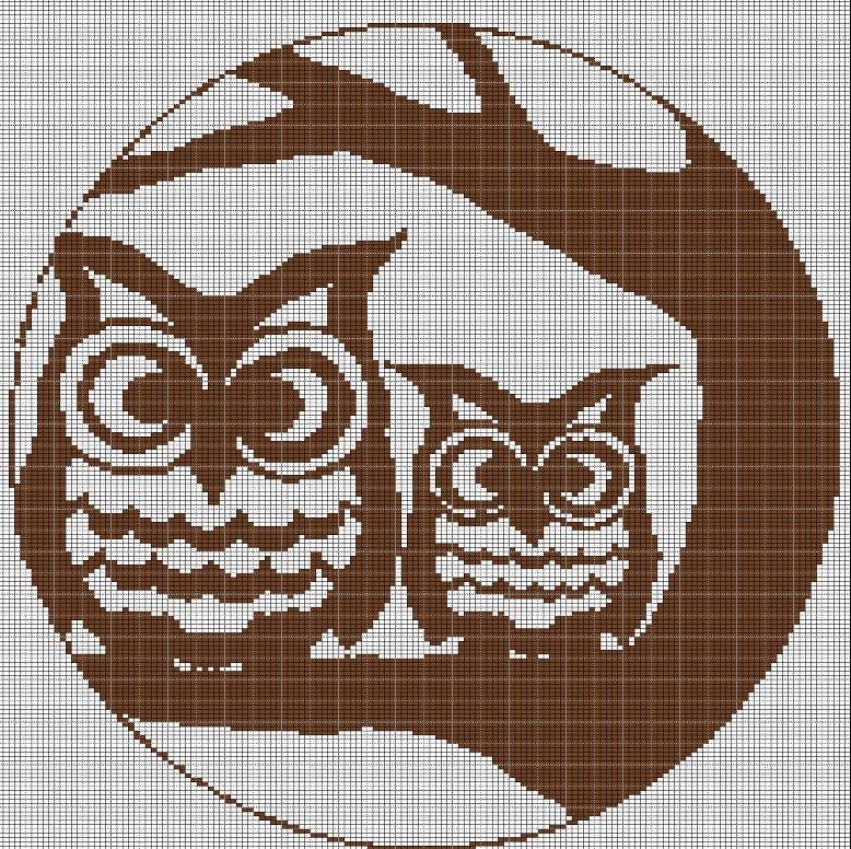 Owls on Branch Crochet Afghan Pattern Graph - Etsy