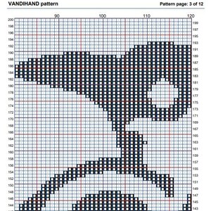 Art Raven Crochet Afghan Pattern Graph - Etsy