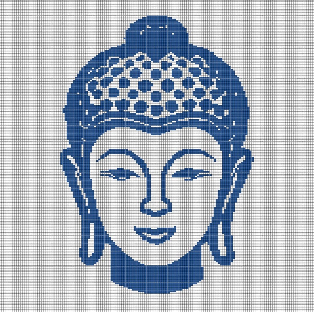 Buddha Head Crochet Afghan Pattern Graph - Etsy
