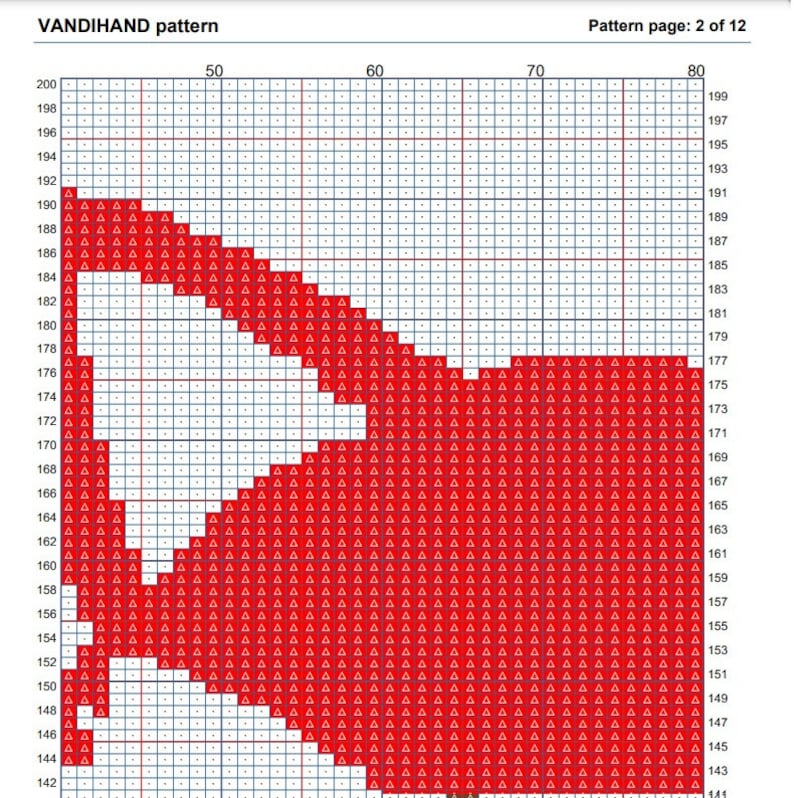 Fox With Flowers Crochet Afghan Pattern Graph - Etsy