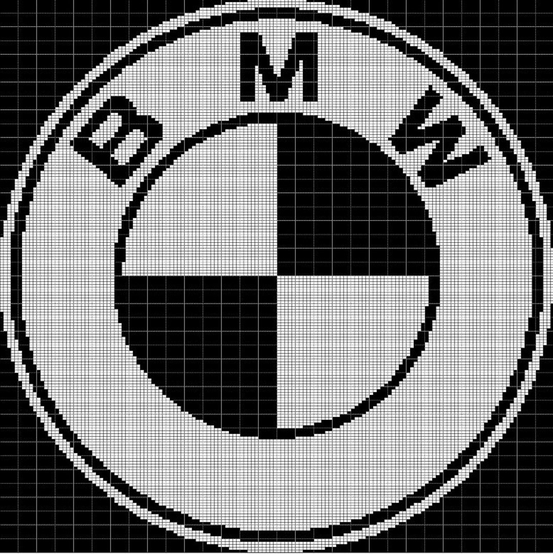 BMW Crochet Afghan Pattern Graph - Etsy