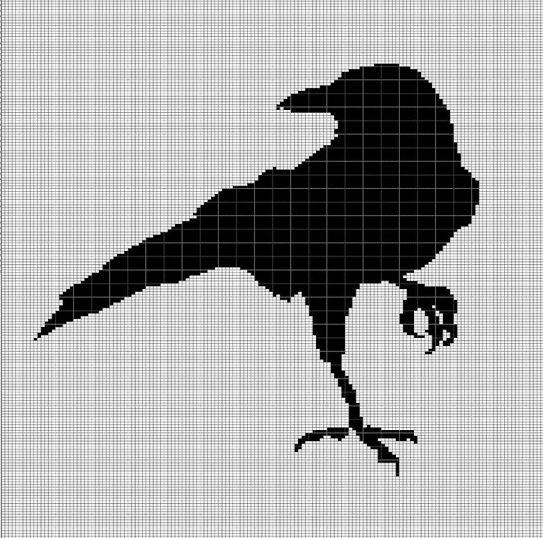 Raven 6 Crochet Afghan Pattern Graph - Etsy