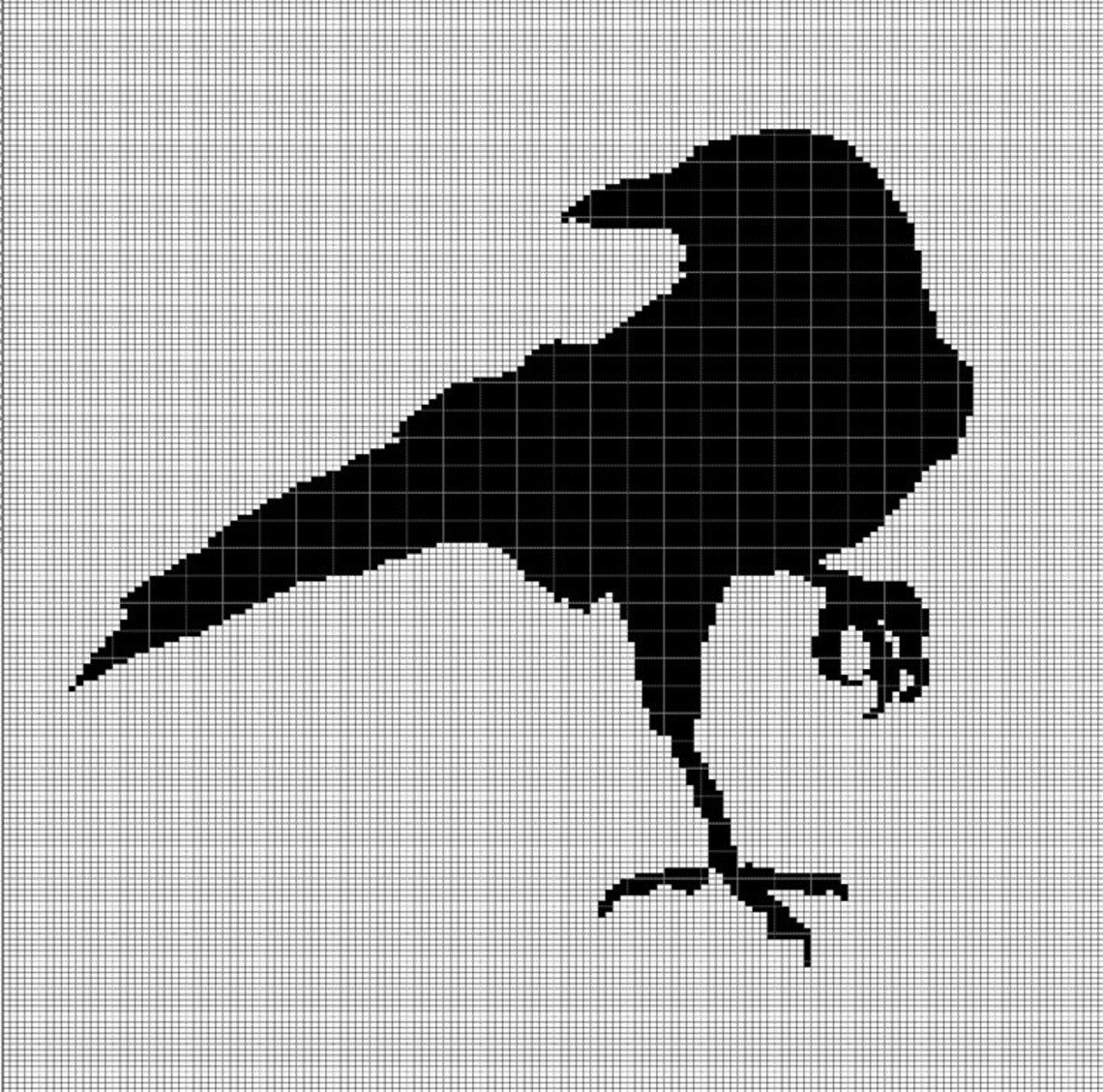 Raven 6 Crochet Afghan Pattern Graph - Etsy