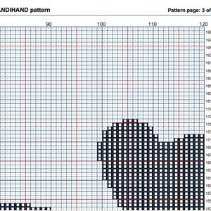 Sweet Puppy Crochet Afghan Pattern Graph - Etsy