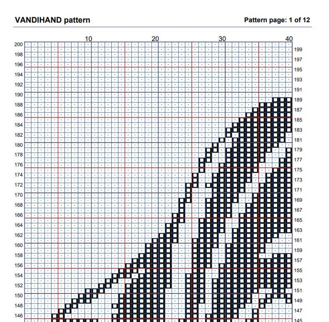 Little Dog 10 Crochet Afghan Pattern Graph - Etsy