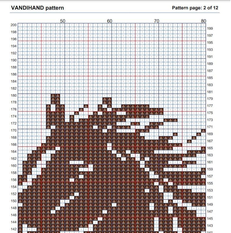 Running Horse Crochet Afghan Pattern Graph - Etsy New Zealand