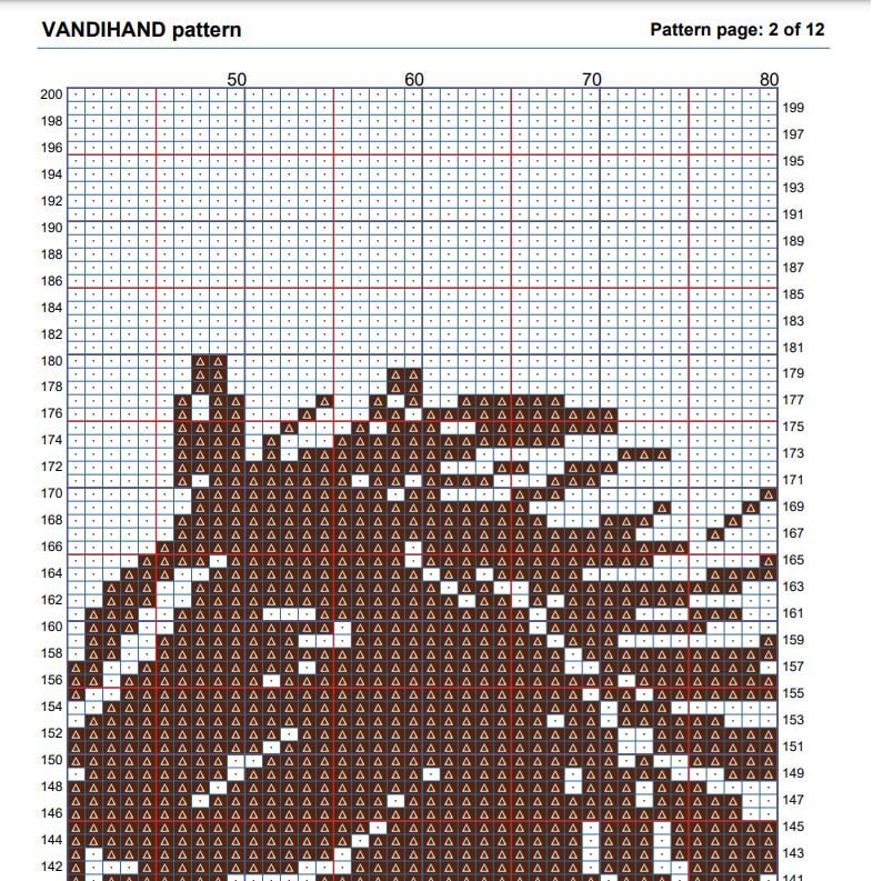 Running Horse Crochet Afghan Pattern Graph - Etsy