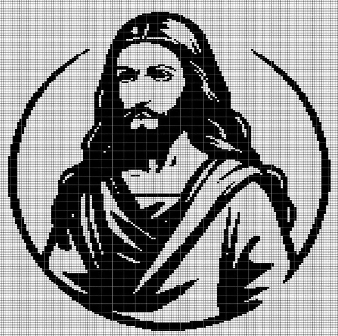 Jesus Crochet Afghan Pattern Graph - Etsy