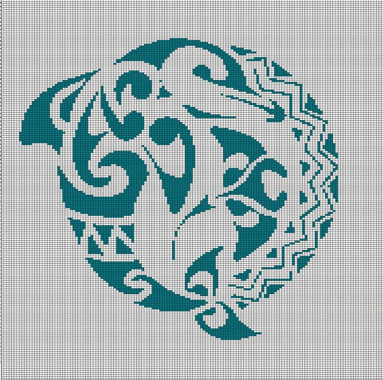 Maori Dolphin Crochet Afghan Pattern Graph - Etsy
