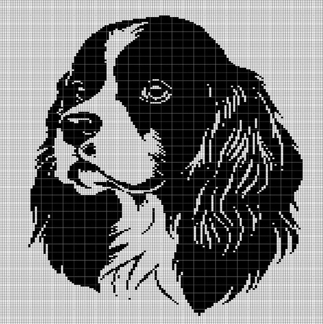 Cavalier King Charles Dog 4 Crochet Afghan Pattern Graph - Etsy