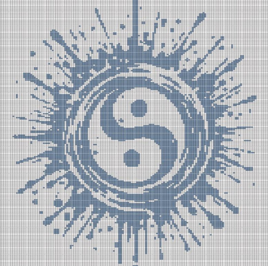 Yin Yang 2 Crochet Afghan Pattern Graph - Etsy
