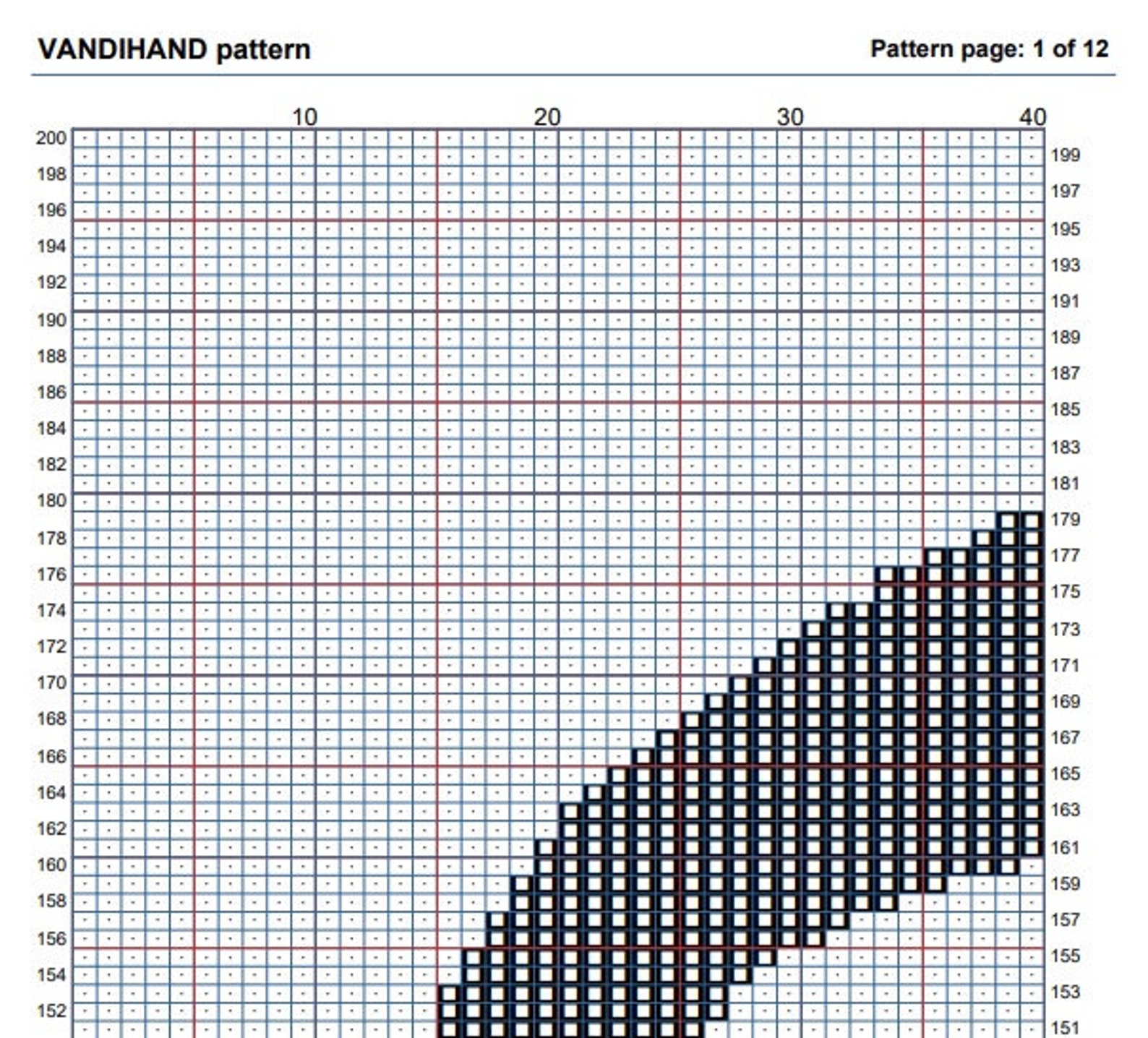 Maui Spiral Crochet Afghan Pattern Graph - Etsy