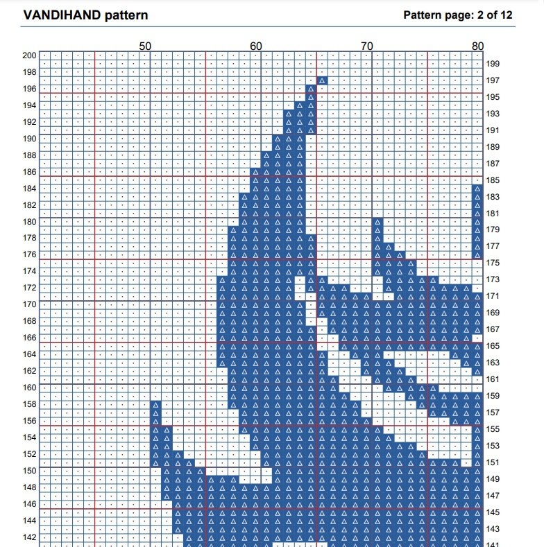 Little Dragon Crochet Afghan Pattern Graph - Etsy