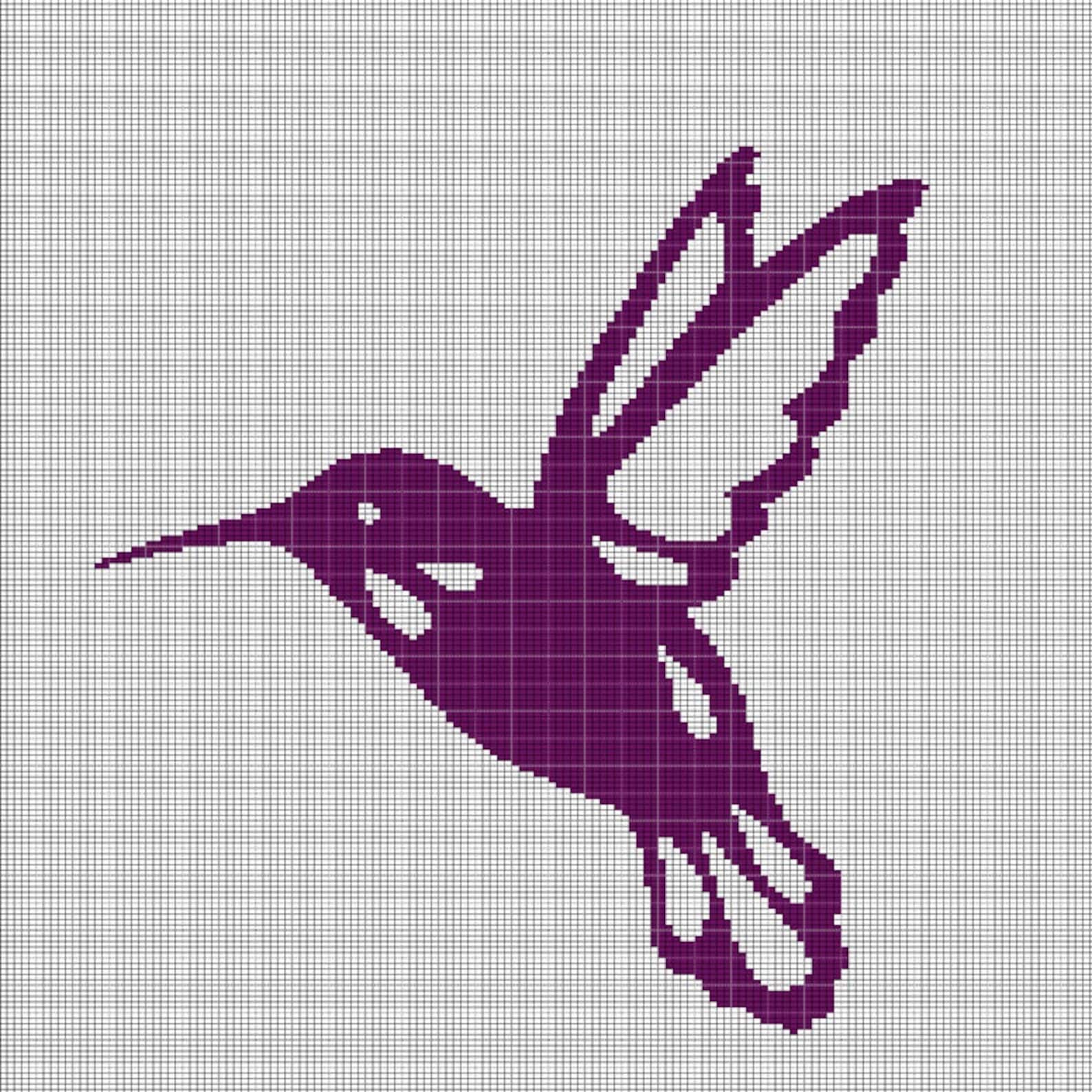 Hummingbird 7 Crochet Afghan Pattern Graph - Etsy