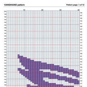 Hummingbird 8 Crochet Afghan Pattern Graph - Etsy