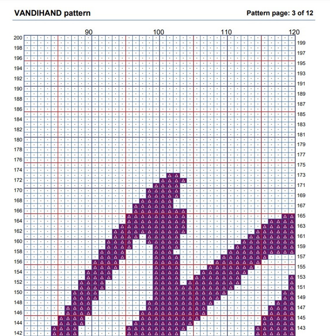 Hummingbird 7 Crochet Afghan Pattern Graph - Etsy