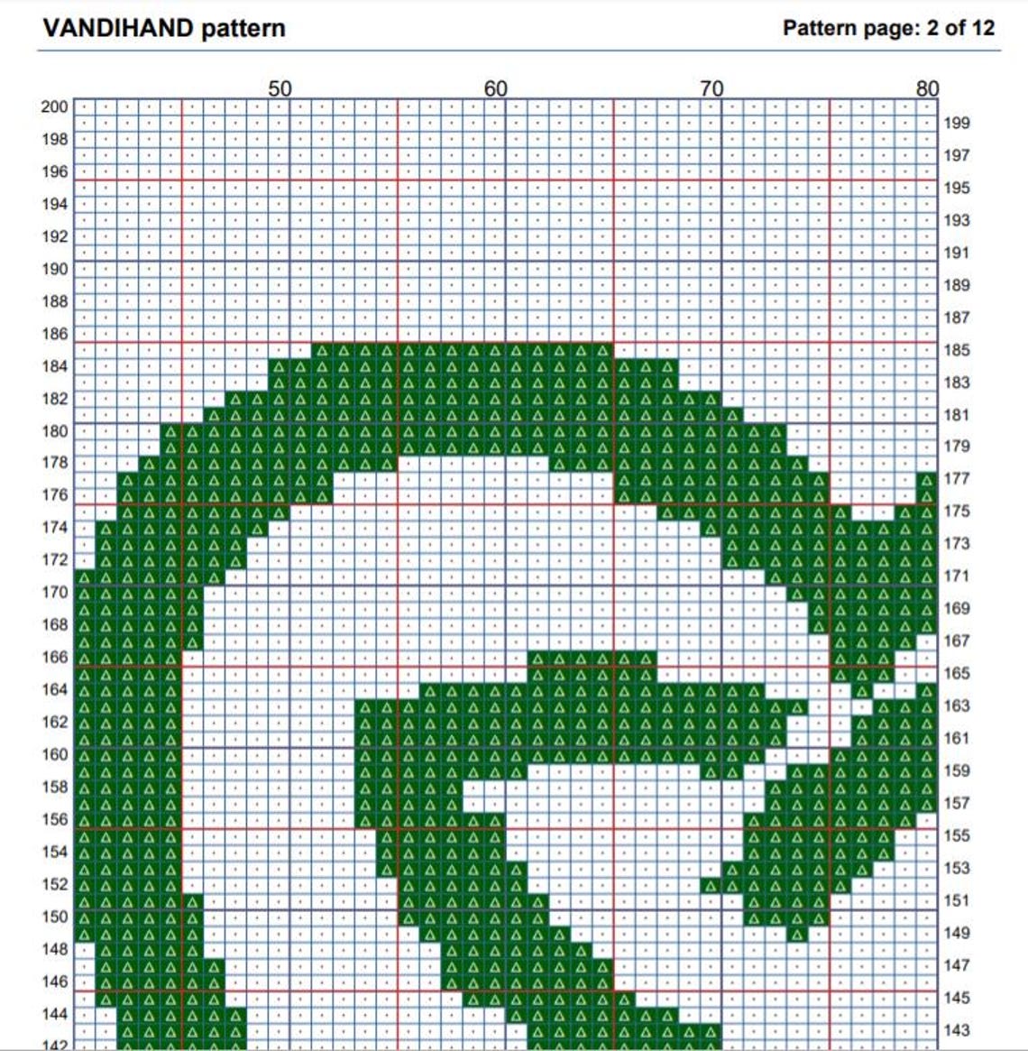 Celtic Clover 2 Crochet Afghan Pattern Graph - Etsy