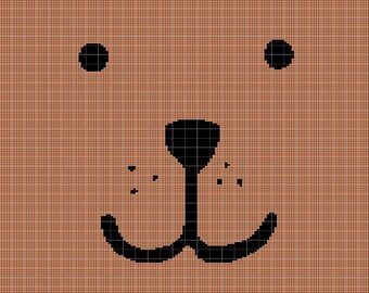 Cow Face Crochet Afghan Pattern Graph - Etsy