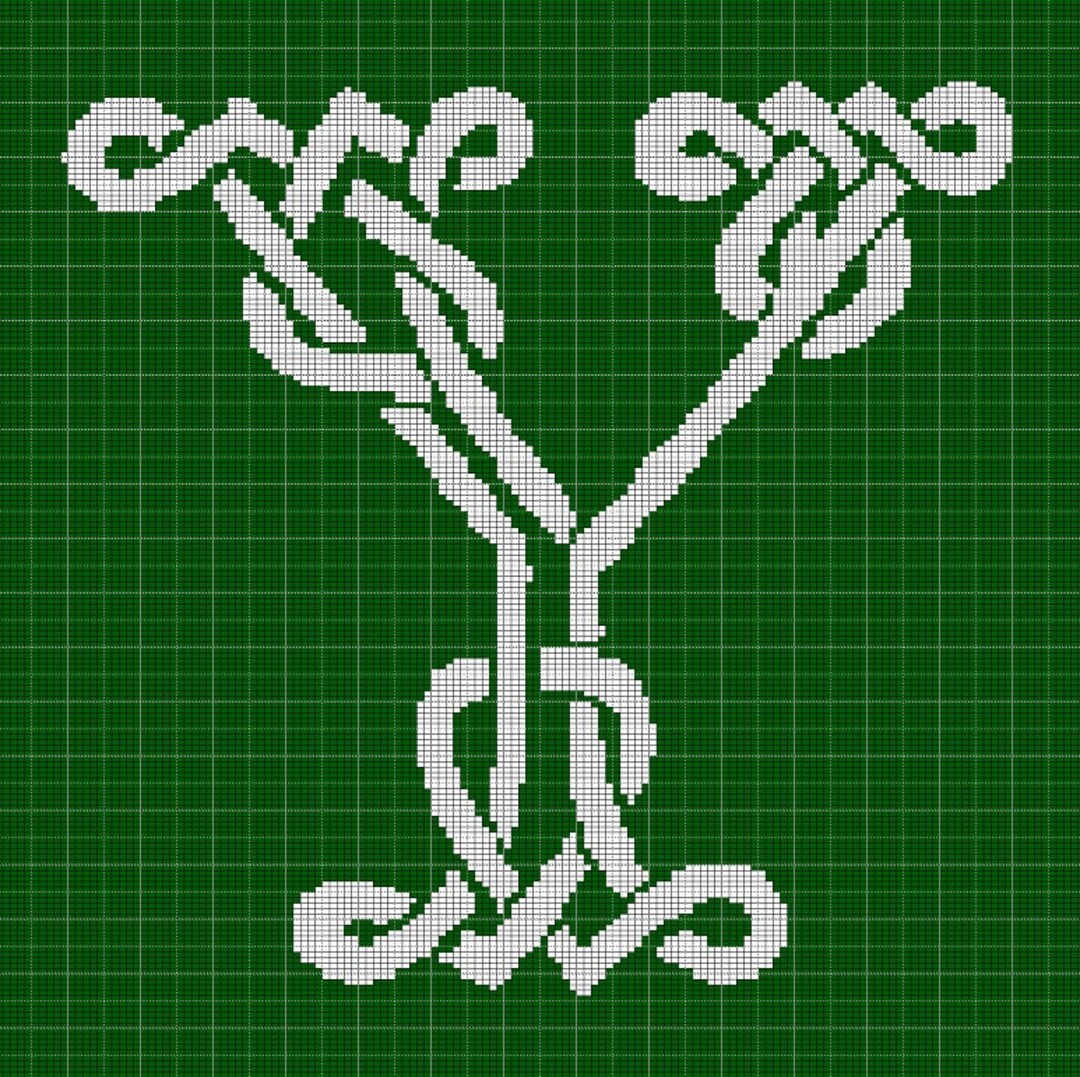 Celtic Y Crochet Afghan Pattern Graph - Etsy