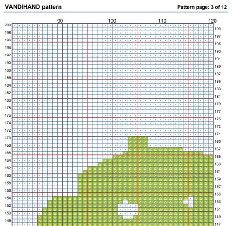 Elephant With Umbrella Crochet Afghan Pattern Graph - Etsy