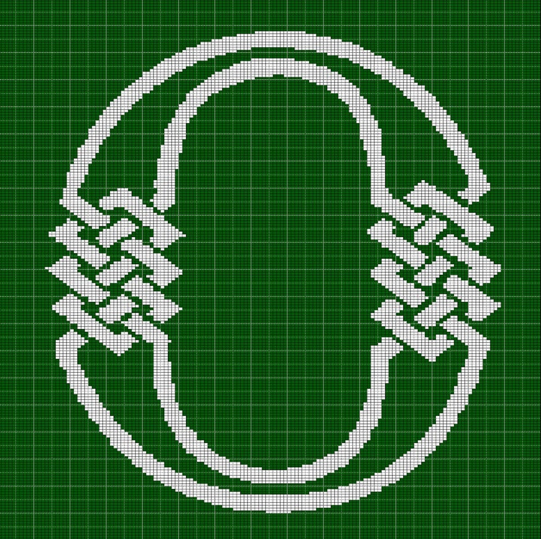 Celtic O Crochet Afghan Pattern Graph - Etsy