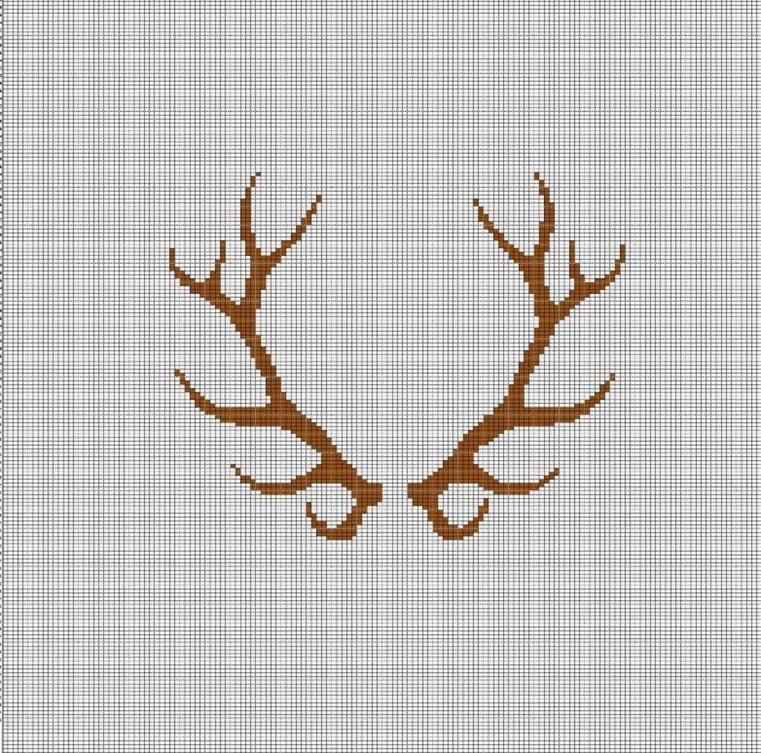 Antler Crochet Afghan Pattern Graph - Etsy