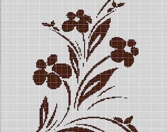 Roses Mosaic Crochet Afghan Pattern Graph - Etsy