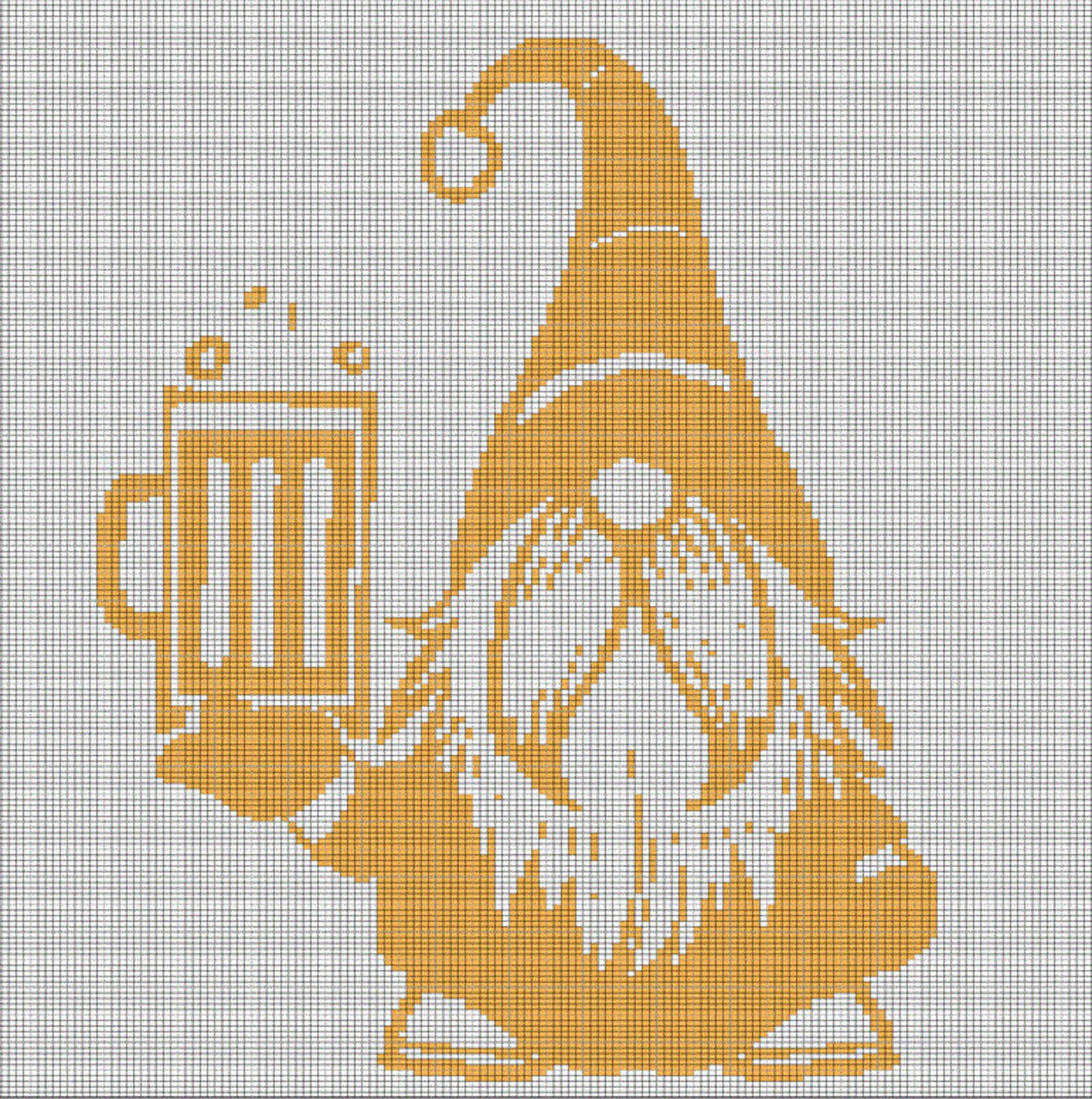 Beer Gnome Crochet Afghan Pattern Graph - Etsy
