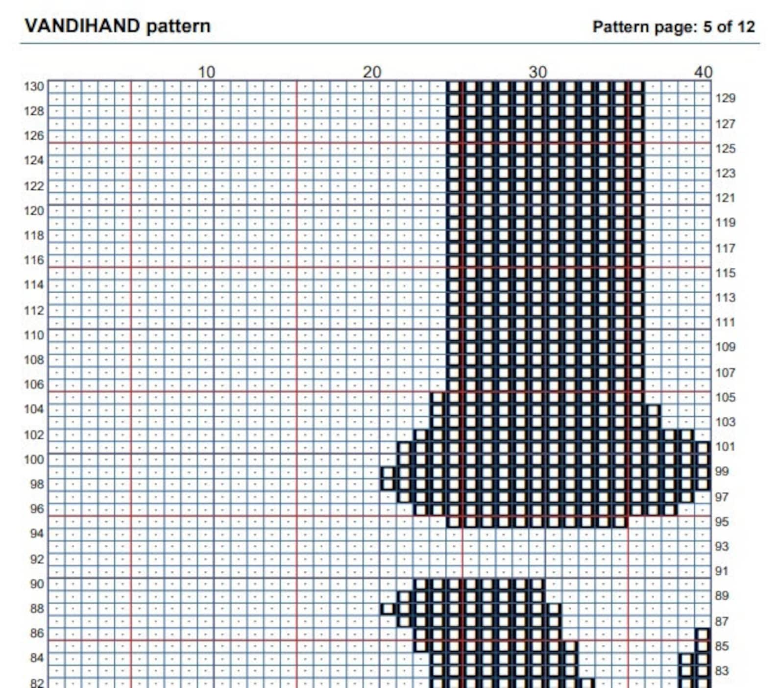 I Love My Cat Crochet Afghan Pattern Graph - Etsy