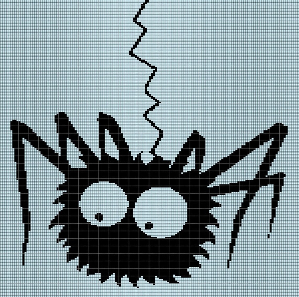 Spider 5 Crochet Afghan Pattern Graph - Etsy