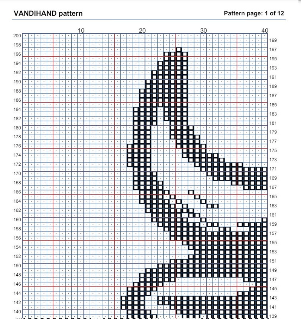 Baby Bull Crochet Afghan Pattern Graph - Etsy