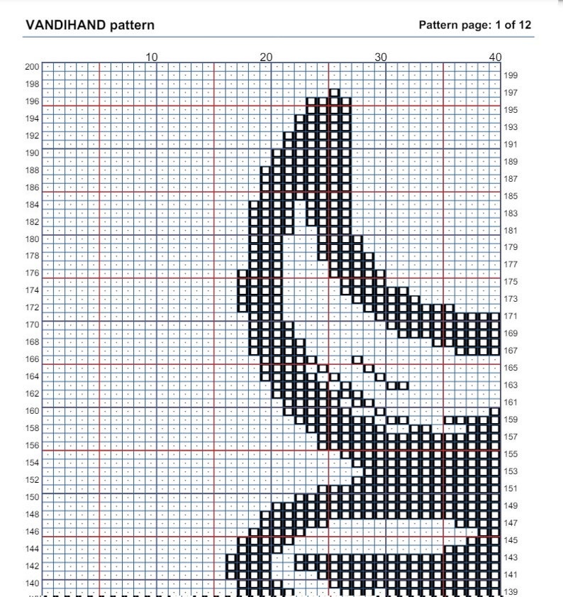 Baby Bull Crochet Afghan Pattern Graph - Etsy