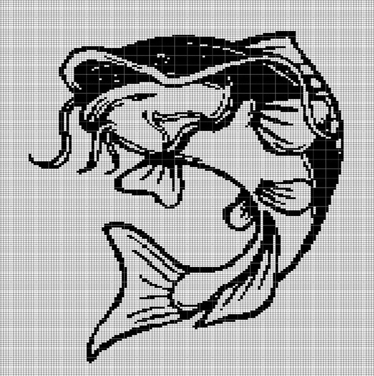 Catfish 2 Crochet Afghan Pattern Graph - Etsy