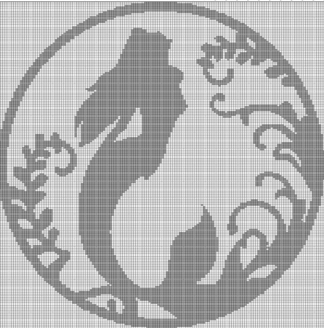 Mermaid 11 Crochet Afghan Pattern Graph - Etsy