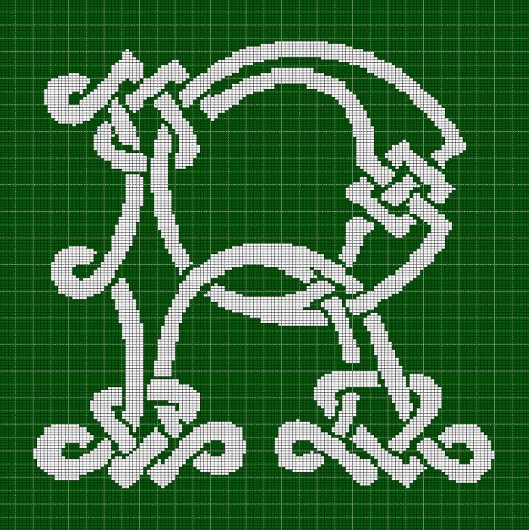 Celtic R Crochet Afghan Pattern Graph - Etsy