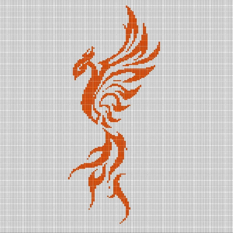 Phoenix 3 Crochet Afghan Pattern Graph - Etsy