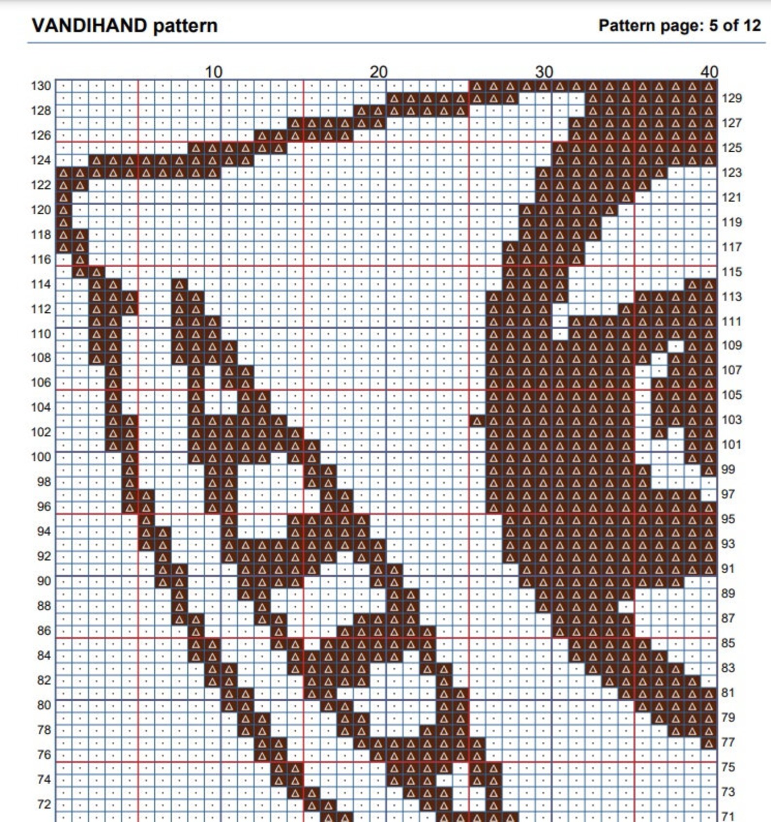 Sloth 4 Crochet Afghan Pattern Graph - Etsy