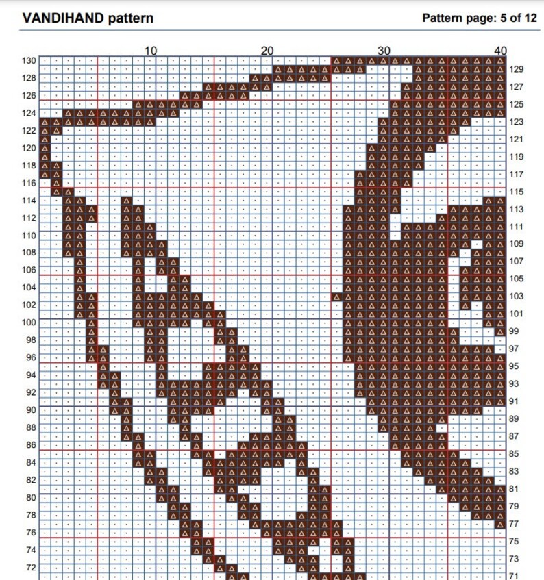 Sloth 4 Crochet Afghan Pattern Graph - Etsy
