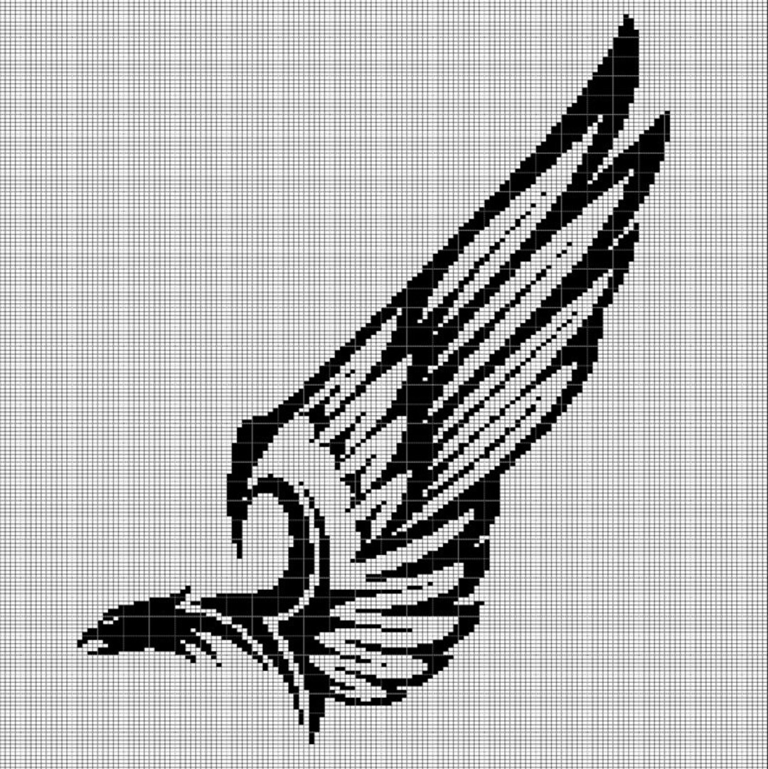 Bird 4 Crochet Afghan Pattern Graph - Etsy