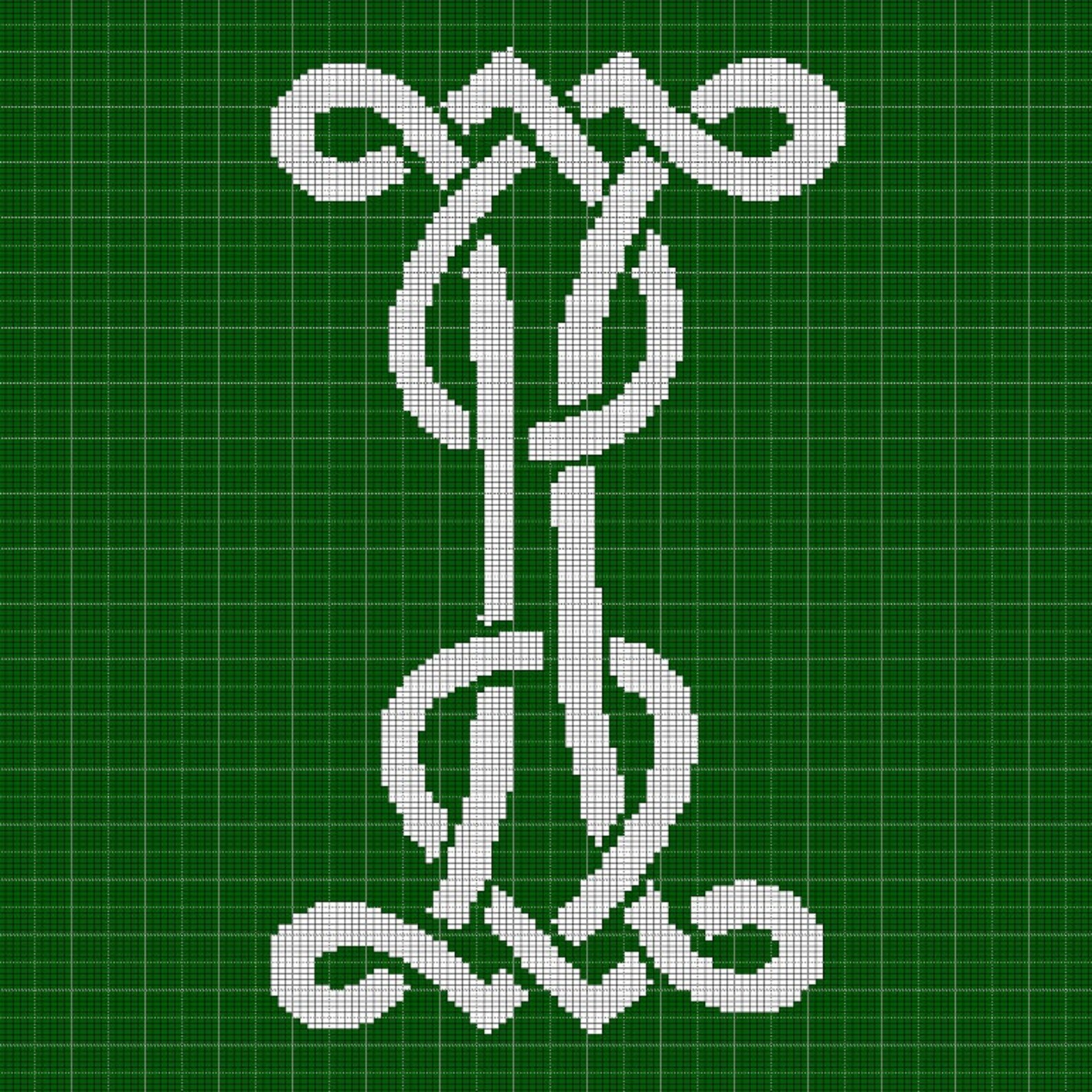 Celtic I Crochet Afghan Pattern Graph - Etsy