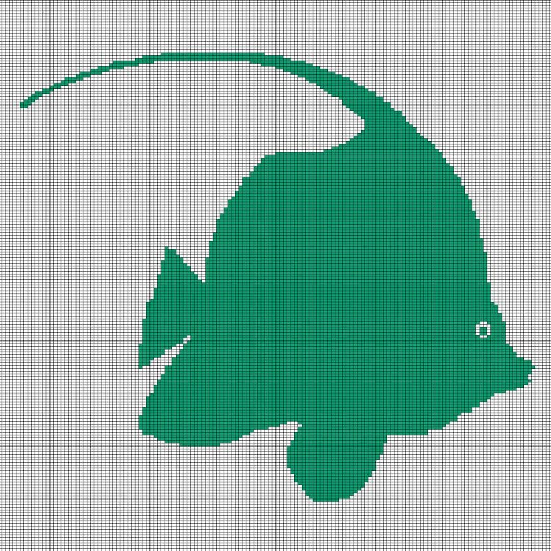 Fish Crochet Afghan Pattern Graph - Etsy