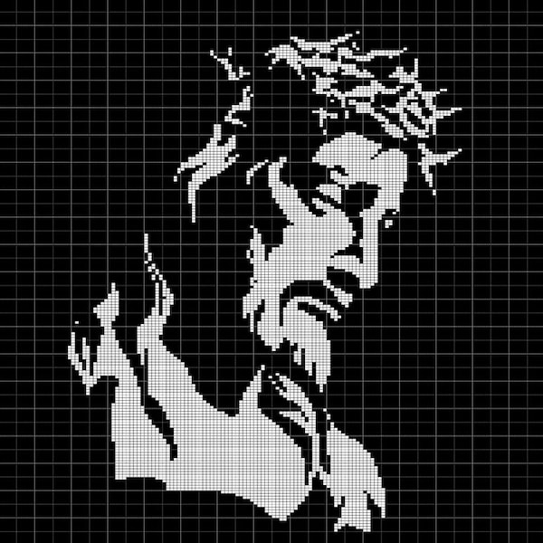 Jesus Graph Pattern - Etsy