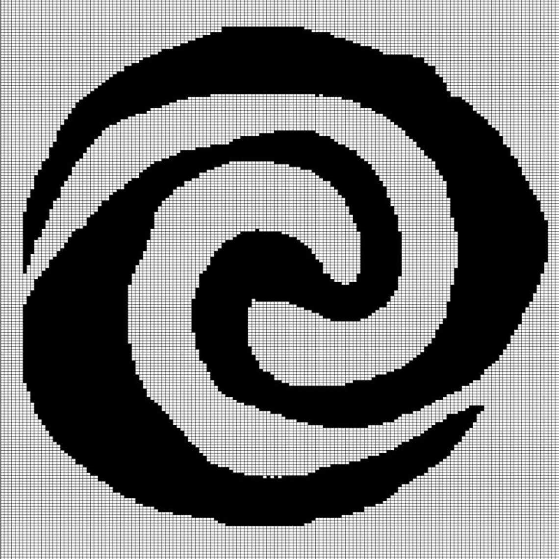 Maui Spiral Crochet Afghan Pattern Graph - Etsy