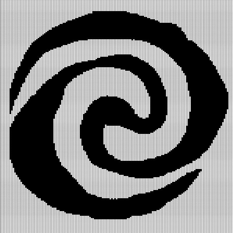 Maui Spiral Crochet Afghan Pattern Graph - Etsy