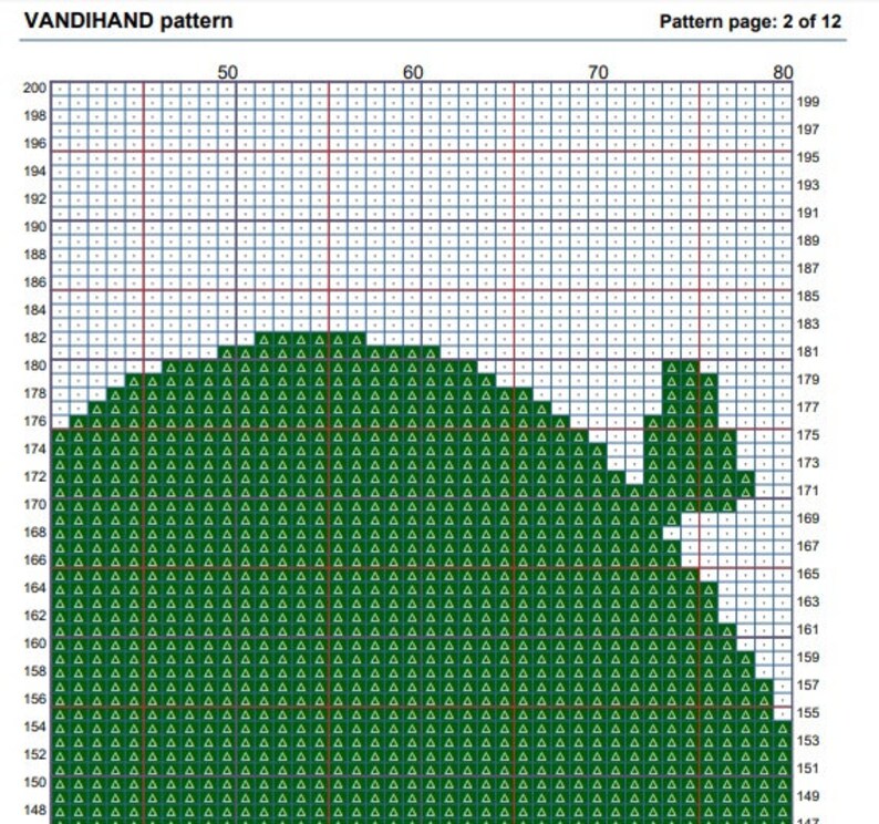 Shrek Head Crochet Afghan Pattern Graph - Etsy