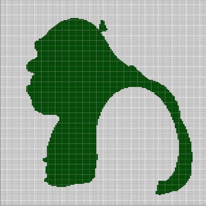 Shrek Head Crochet Afghan Pattern Graph - Etsy