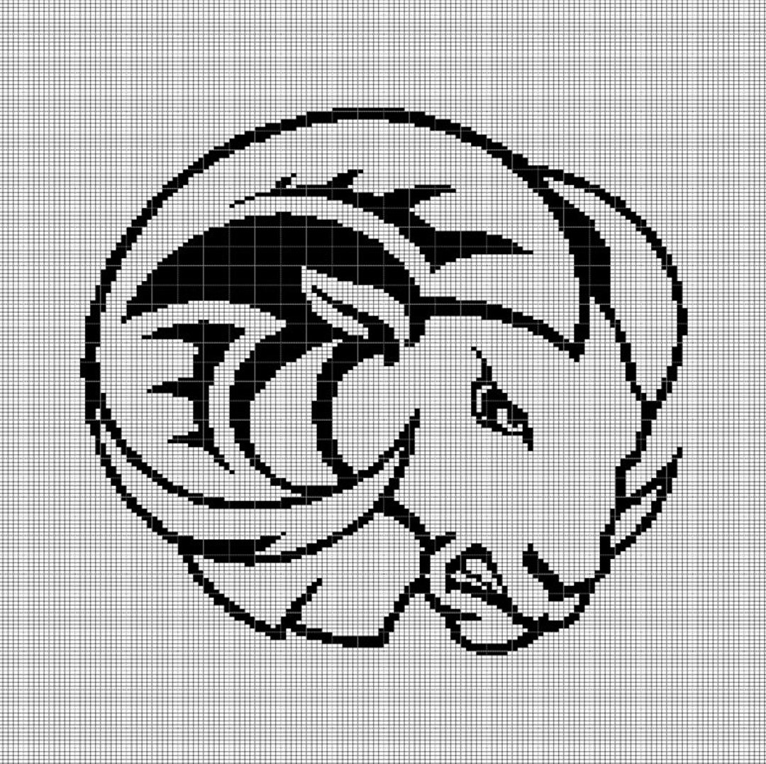 Ram Head 4 Crochet Afghan Pattern Graph - Etsy