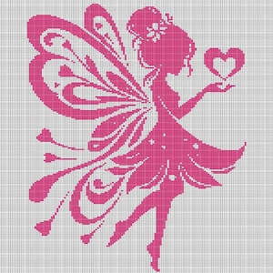 Fairy 4 Crochet Afghan Pattern Graph - Etsy