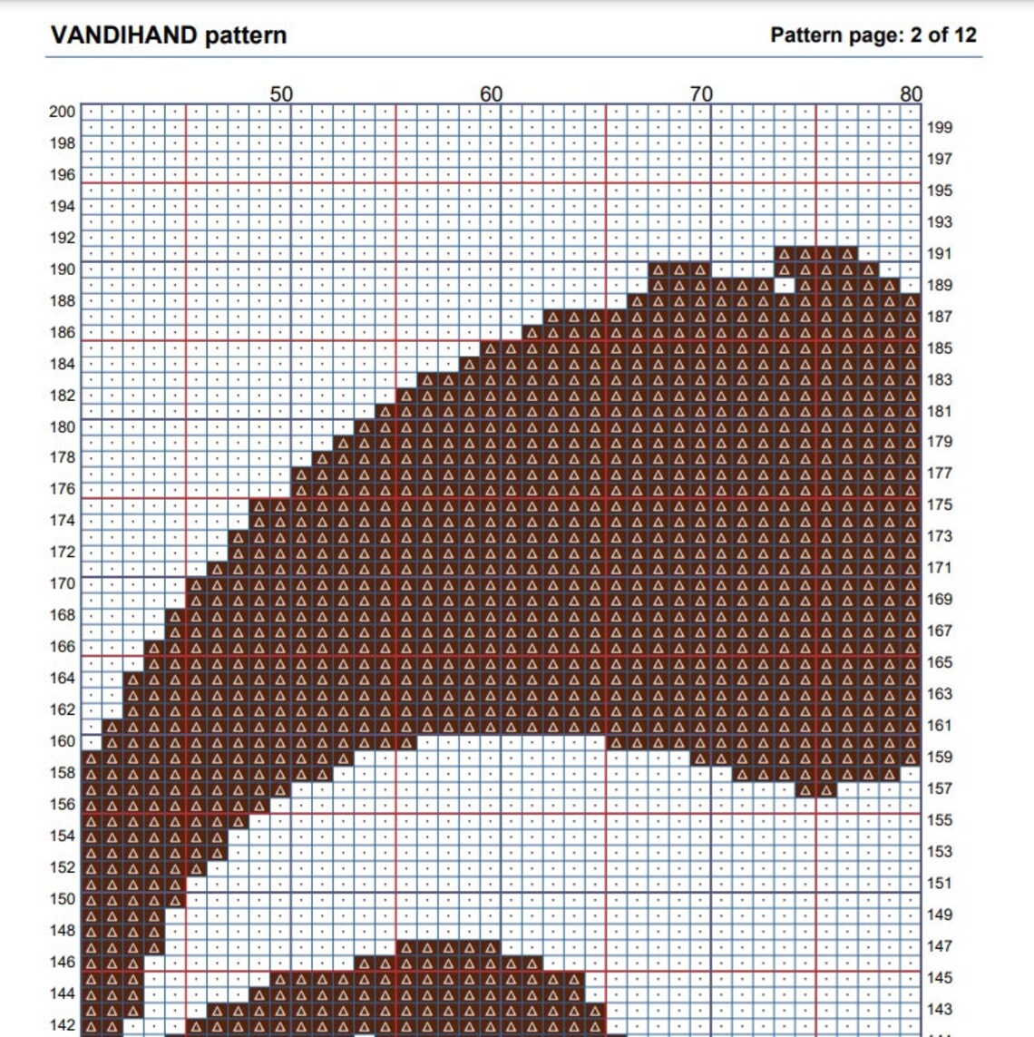 Sloth 5 Crochet Afghan Pattern Graph - Etsy