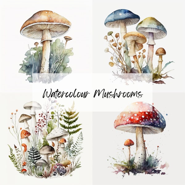 Toadstool Clip Art - Etsy